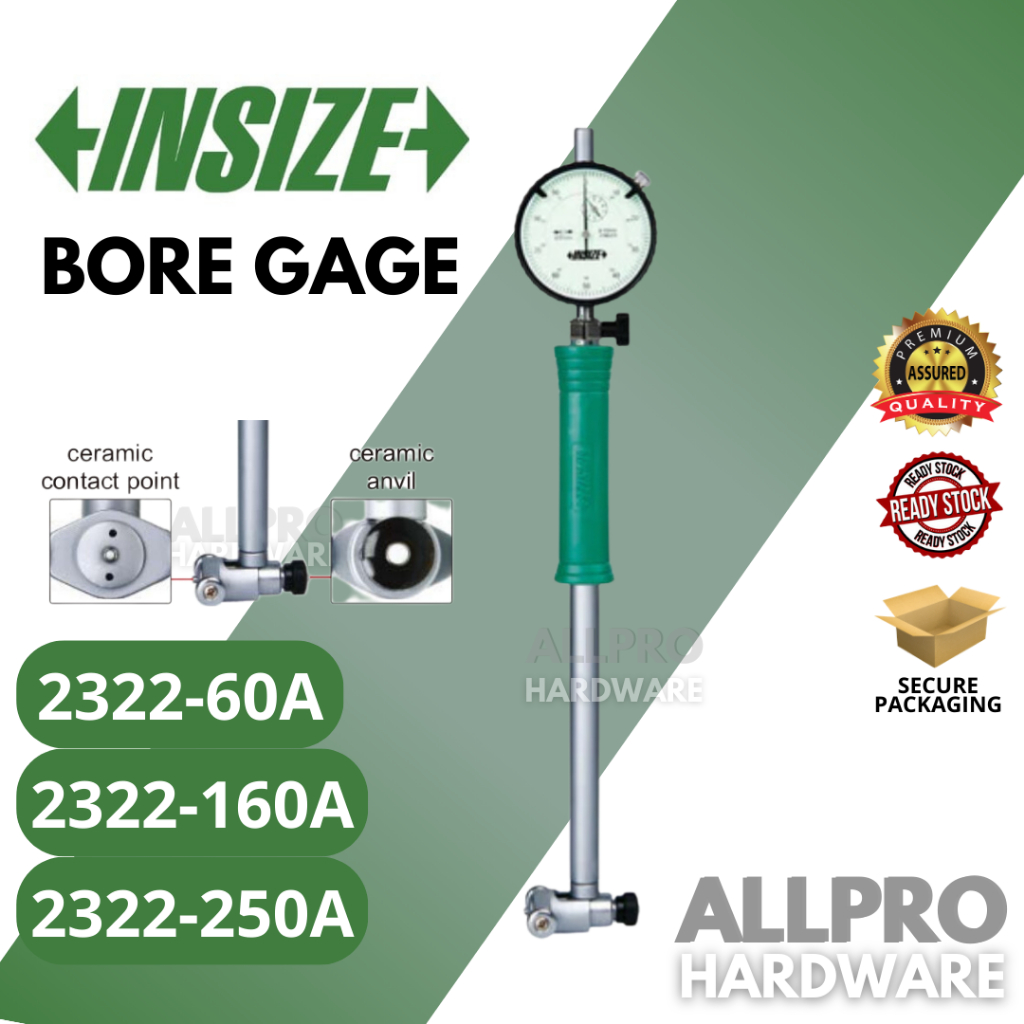 INSIZE Dial Bore Gage 2322-35A / 2322-60A / 2322-100A / 2322-160A ...