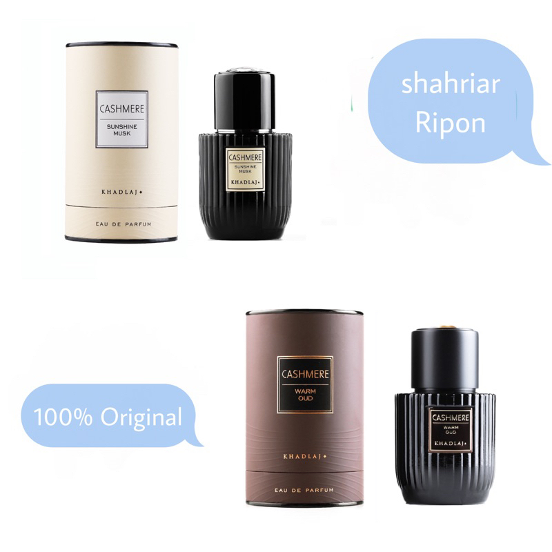 Khadlaj CASHMERE WARM OUD Edp / CASHMERE SUNSHINE MUSK Edp 100ml for Unisex | Shopee Malaysia