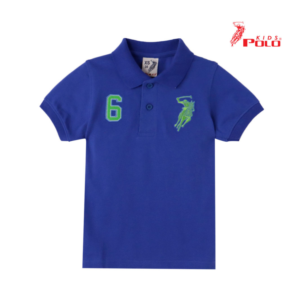 Polo Kids Boys Basic Number 6 Short Sleeve Polo Tee 01-102314 | Shopee ...