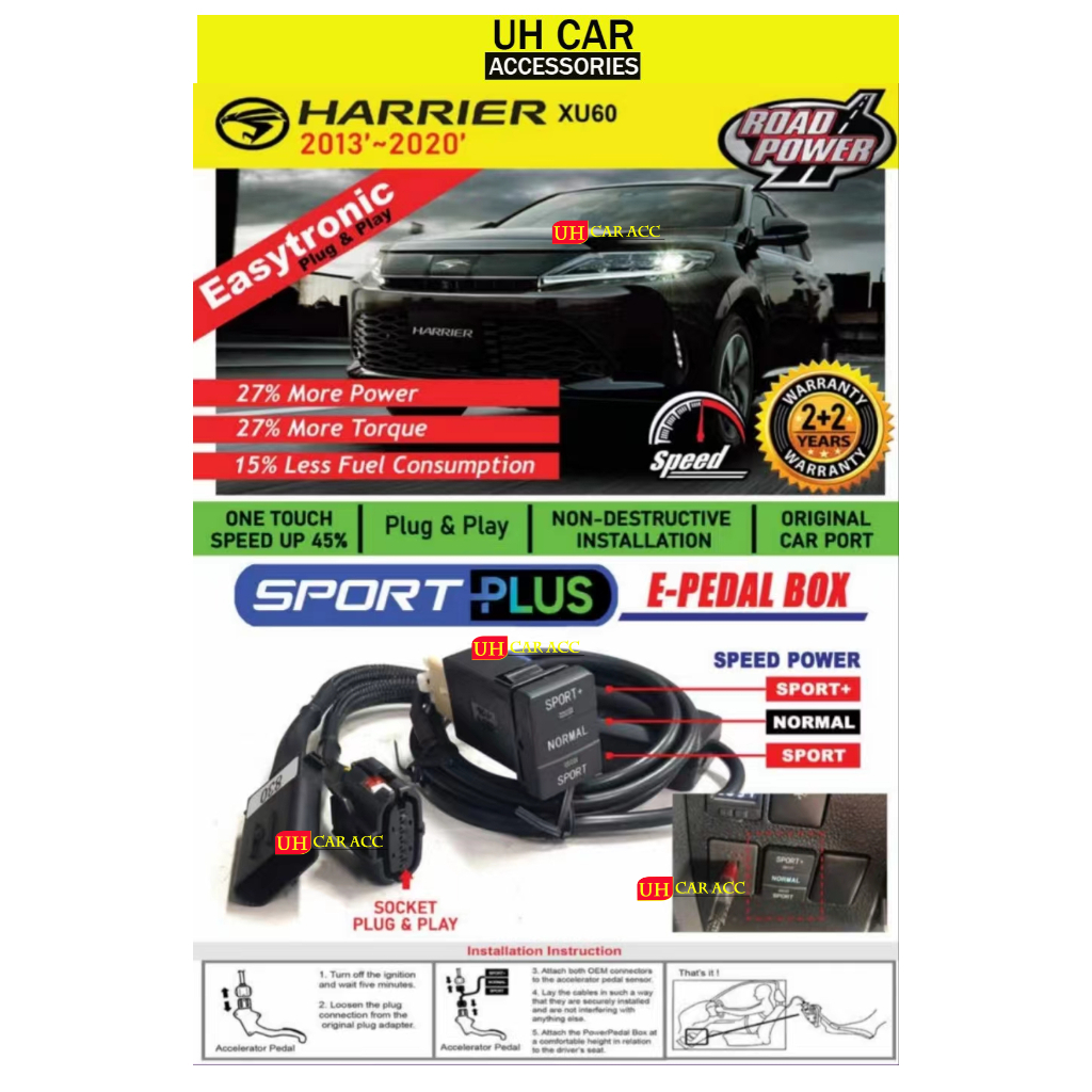 TOYOTA HARRIER XU60 2013-2020 EASYCAR POWER BOOST THROTTLE CONTROLLER | Shopee Malaysia