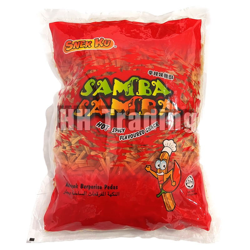 900g SNEK KU SAMBA SAMBA HOT & SPICY FLAVOURED SNACK 辛辣味脆酥 | Shopee ...