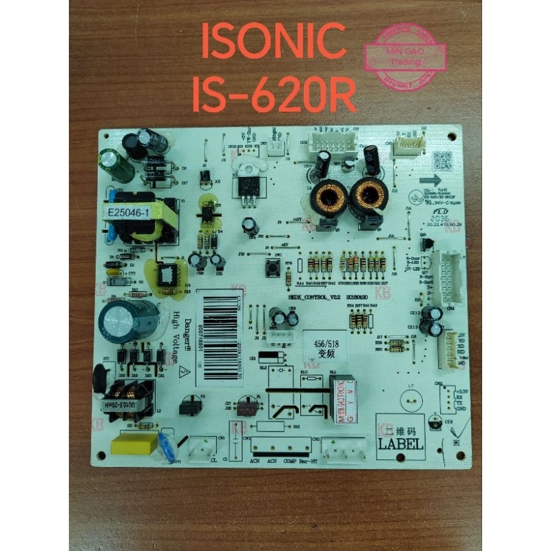 ISONIC IS-620R PCB SIDE BY SIDE Inverter Refrigerator power board ...