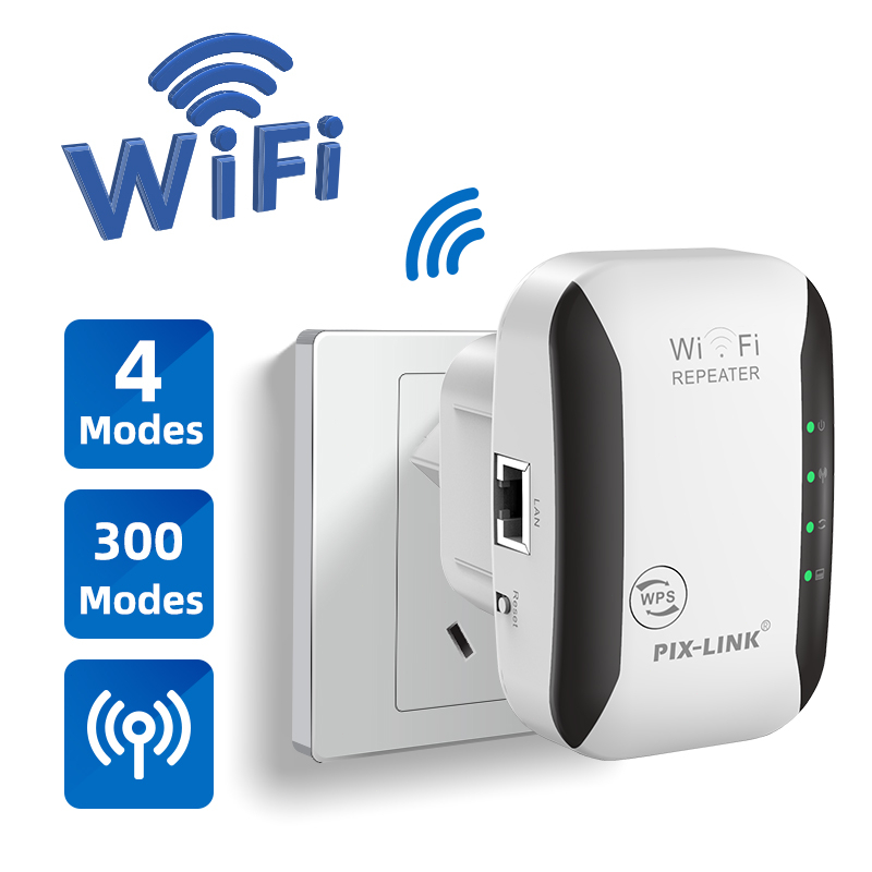 WiFi Repeater Wireless Wifi Extender 300Mbps Wi-Fi Amplifier 802.11N ...