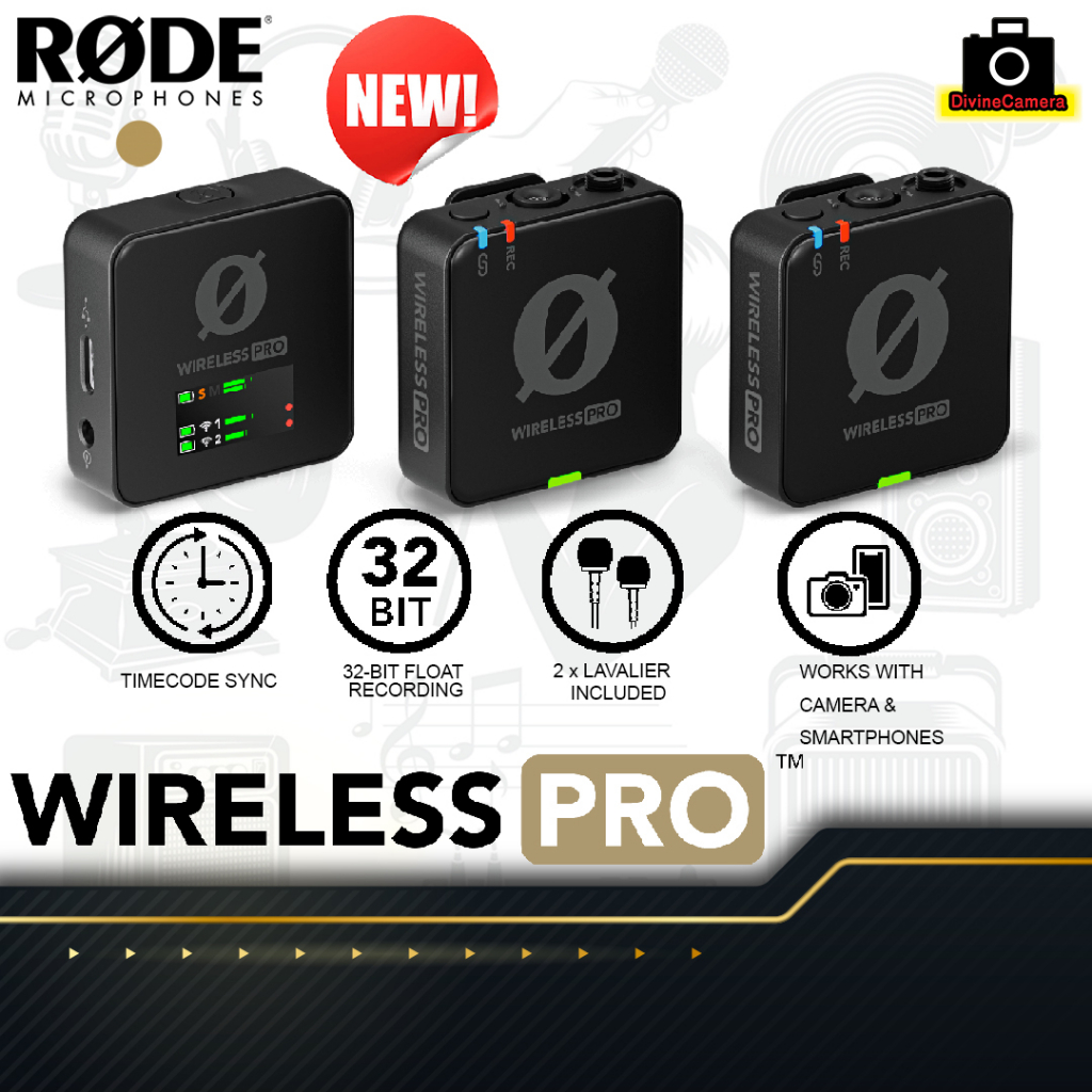 RODE Wireless PRO Compact Wireless Microphone System | Shopee Malaysia