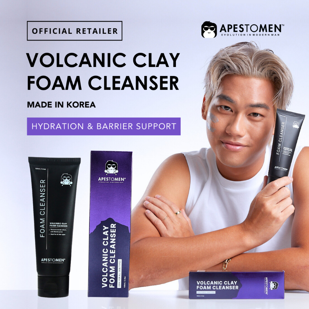 Apestomen Volcanic Clay Foam Cleanser 100ml | Shopee Malaysia