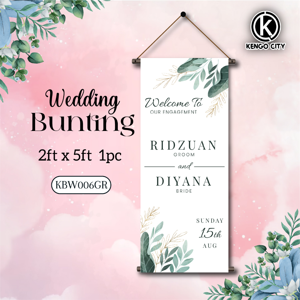 Bunting kahwin - Banting Kahwin - Wedding - Murah - Majlis Perkahwinan ...