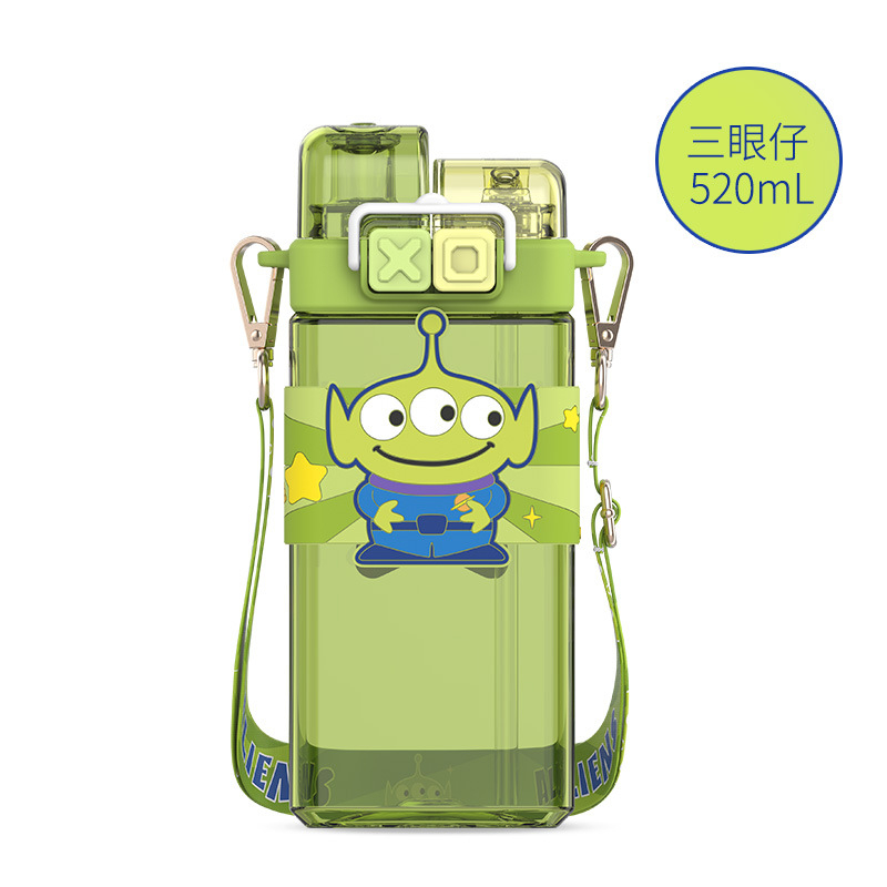 Sanrio 520ML Tritan Hello kitty Kuromi Melody Buzz Lightyear Lotso 3Eyes Alien Cinnamoroll ...