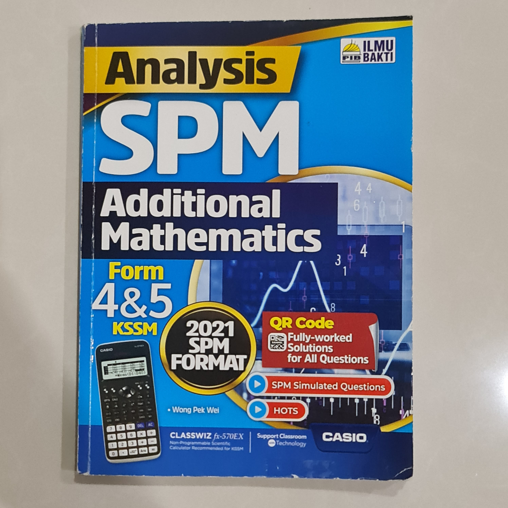 [Used] Analisis SPM Additional Mathematics Form 4&5 KSSM (Ilmu Bakti) | Shopee Malaysia