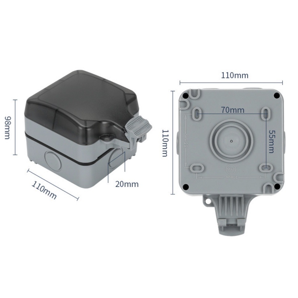 Heavy Duty IP66 13A 1Gang 2Gang Weatherproof Socket Waterproof Socket ...