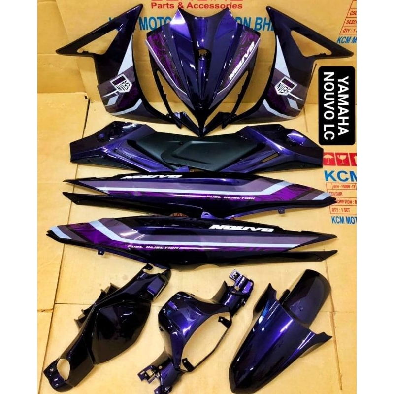 COVERSET YAMAHA NOUVO LC DARK PURPLE | Shopee Malaysia