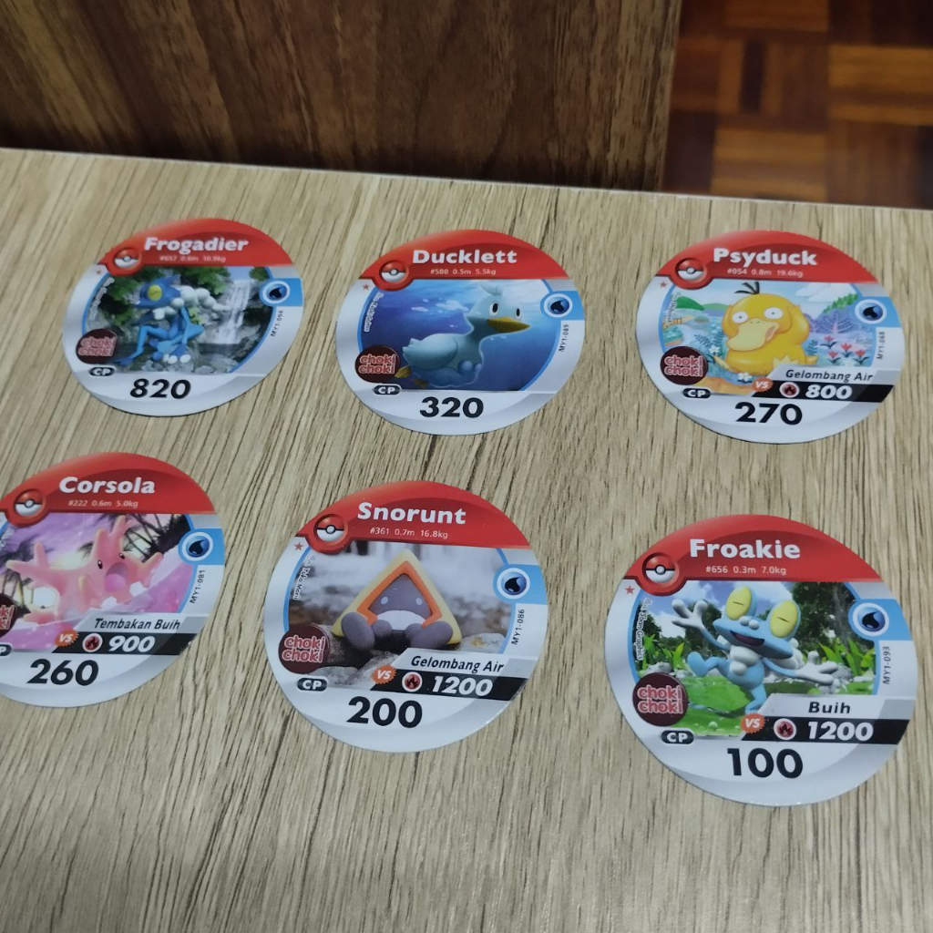 Pokemon Medallion Choki Choki (Water Type) | Shopee Malaysia