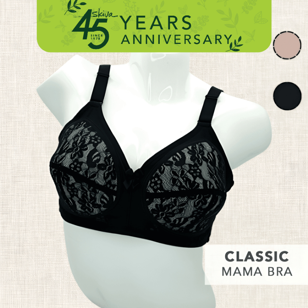 SKIVA Hot Selling Classic Mama Bra Laced (01-1034) | Shopee Malaysia