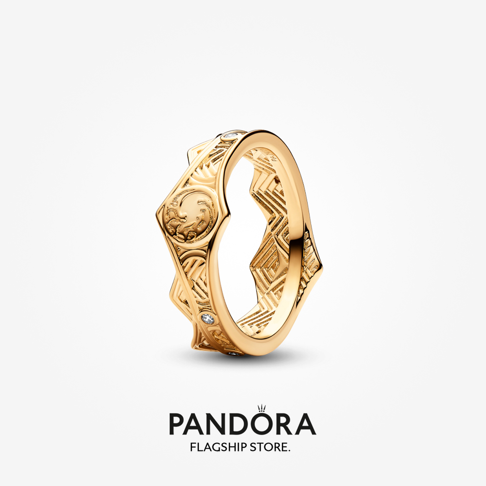Pandora Game of Thrones 14K Gold Plated House of the Dragon Crown Ring ...