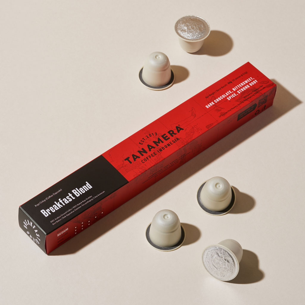 TANAMERA COFFEE INDONESIA - BREAKFAST BLEND CAPSULE (10 PIECES @ 5.5G ...