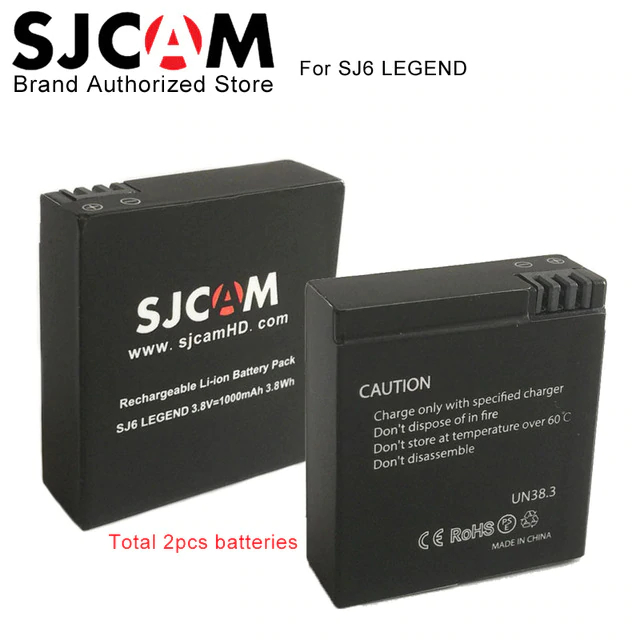 ORIGINAL SJCAM SJ6 Legend Action Camera Rechargeable Battery and ...