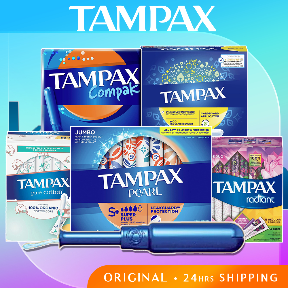 ORIGINAL* Tampax Pearl | Tampax Radiant | Organic Cotton Core ...
