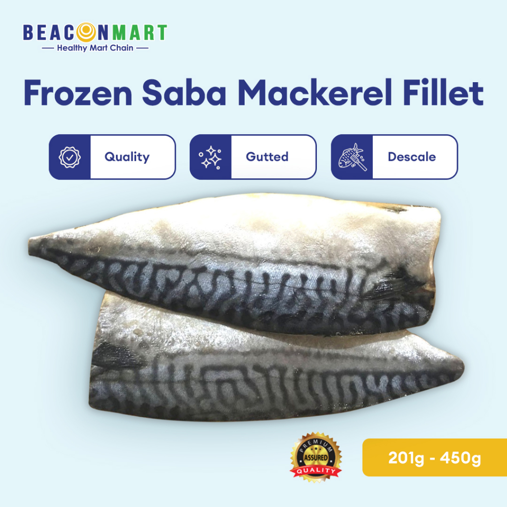 [Beacon Mart] Fresh Frozen Saba Mackerel Fillet | 2pcs | Tenggiri Saba ...