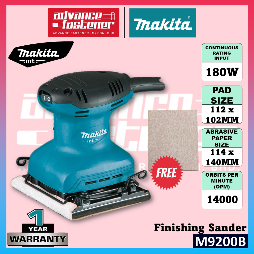 MAKITA MT Series M9200B Finishing Sander | Shopee Malaysia