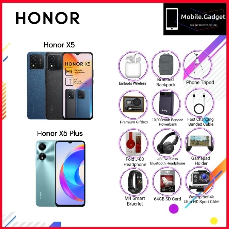 HONOR X5/X5 PLUS｜2GB RAM 32GB ROM/4GB RAM 64GB ROM | Shopee Malaysia