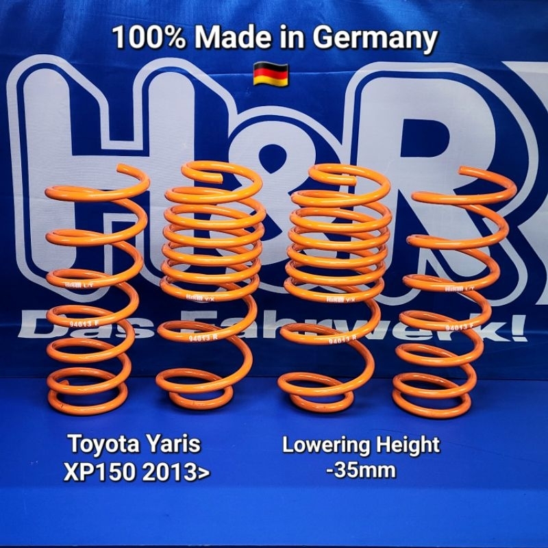Toyota Yaris XP150 - H&R Sport Springs | Shopee Malaysia
