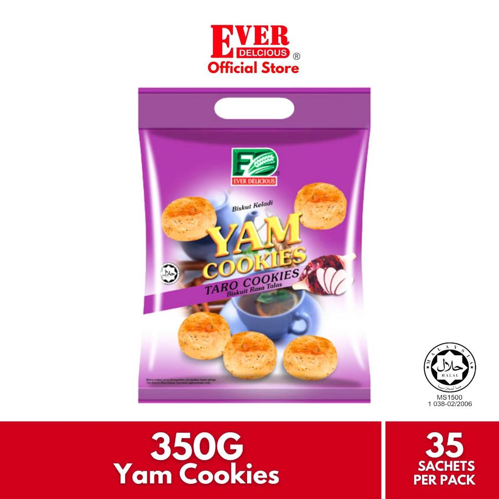 Ever Delicious Family Pack Yam Cookies (350g/1 x 35's) | Shopee Malaysia