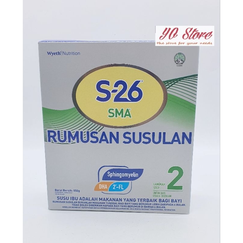 Wyeth S26 SMA Step 2 (6-18 months) 550g | Shopee Malaysia