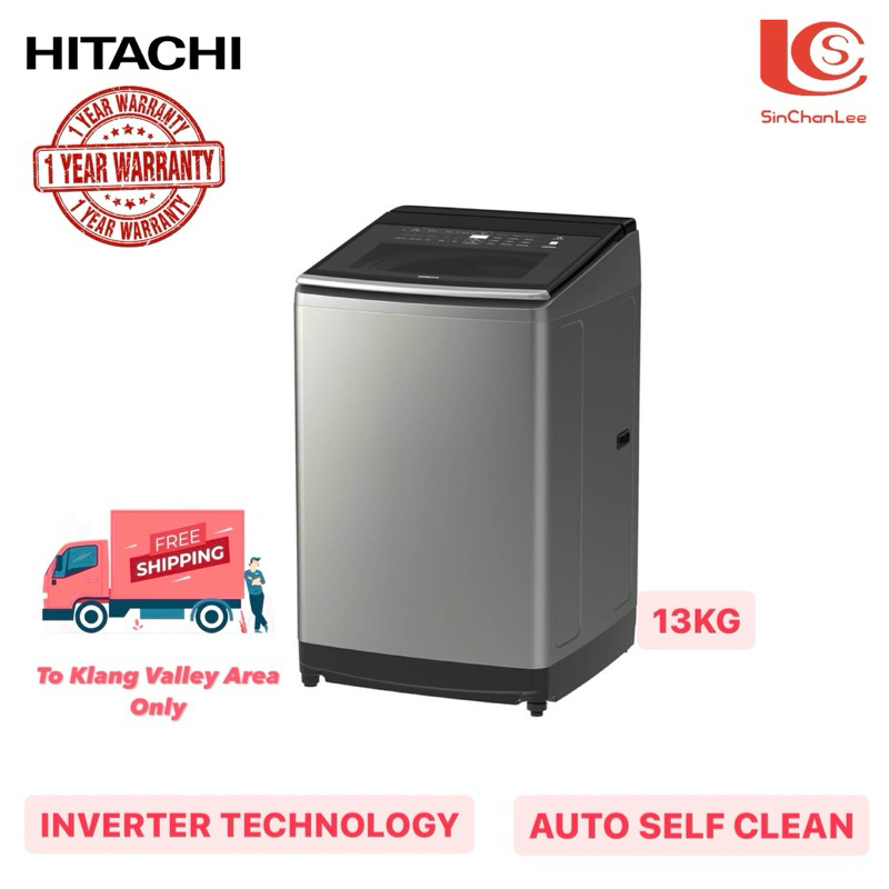 [FREE DELIVERY KLANG VALLEY] HITACHI TOP LOAD FULLY AUTO WASHER WITH ...
