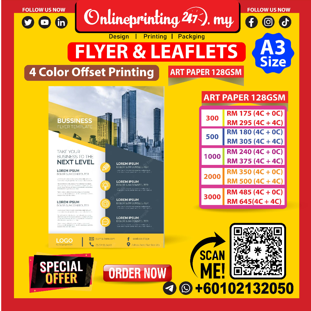 Customise Office flyer design printing| digital flyer design print ...