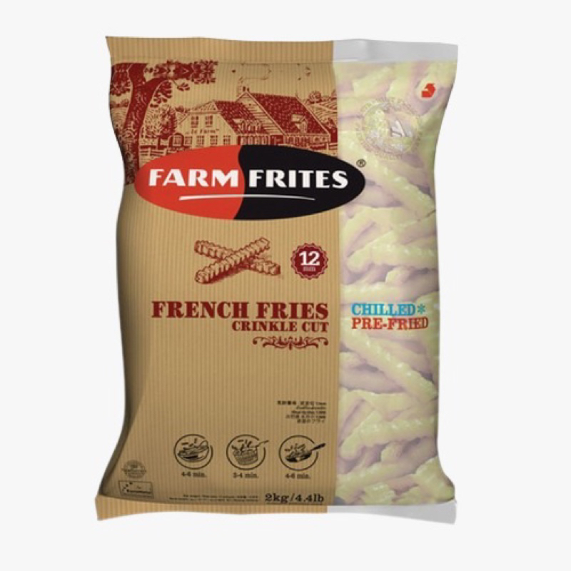 FARM FRITES Crinkle Fries - 2kg | Shopee Malaysia