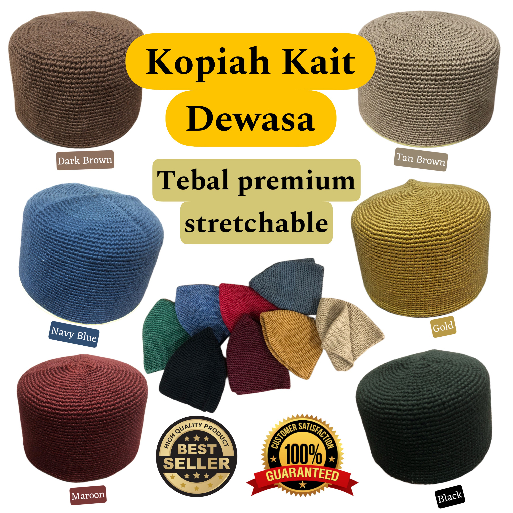 Kopiah Kait Benang Turkey | Shopee Malaysia