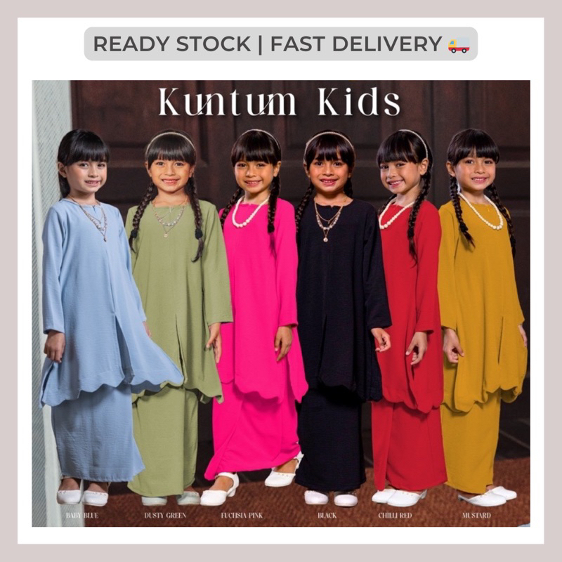 [ORIGINAL] ready stock (part 2) kuntum kurung kids by haurabelle ...