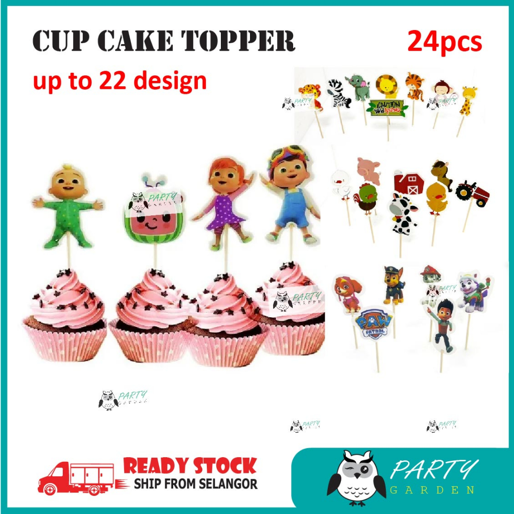 Cup Cake topper / cupcake decoreation cake topper toppers | Shopee Malaysia