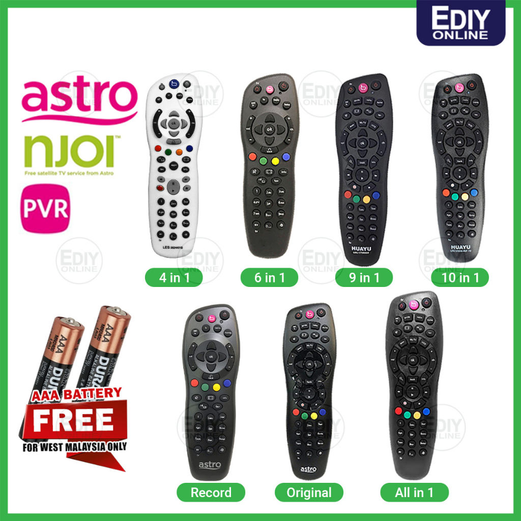 【FREE 2XAAA BATTERY】ASTR0 PVR BEYOND Byond HYPP tv NJOI DECODER Remote ...