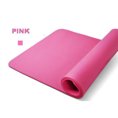 15MM NBR Yoga Mat FREE STRAP EXTRA THICK Non-Slip Soft High Density Mat ...