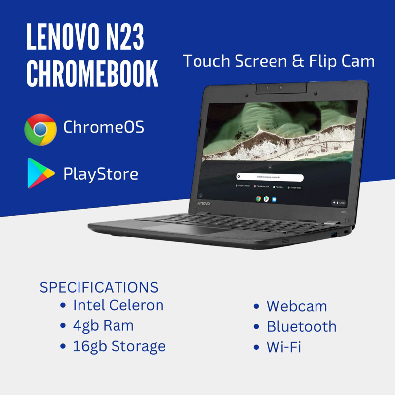 (Used) Lenovo Chromebook N23 Touchscreen & Flip Camera | Shopee Malaysia