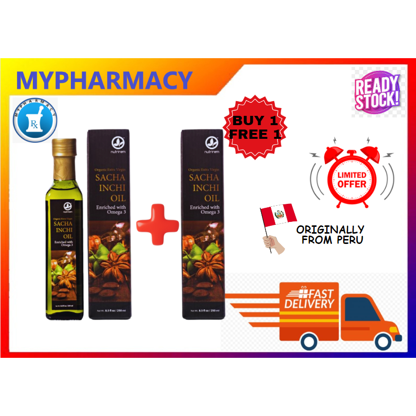 NUTRIREM ORGANIC EXTRA VIRGIN SACHA INCHI OIL [OMEGA 3,6,9 ANTIOXIDANT ...