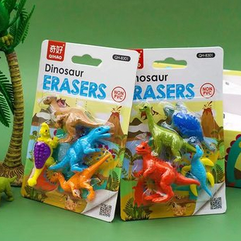 Children Cute Dinosaur Series Eraser Rubber Prize Creative Kids School ...