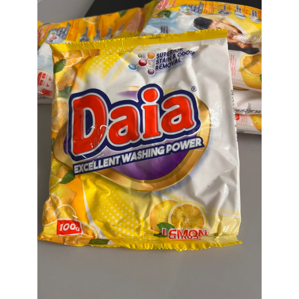 DAIA EXCELLENT WASHING DETERGENT POWDER 100gram EAU DE PARFUM LEMON ...