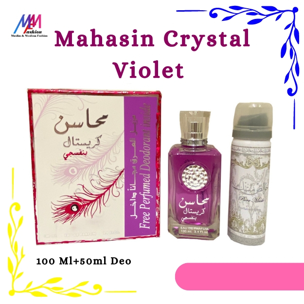 Perfume Lattafa Mahasin Crystal Violet (100ml) | Shopee Malaysia