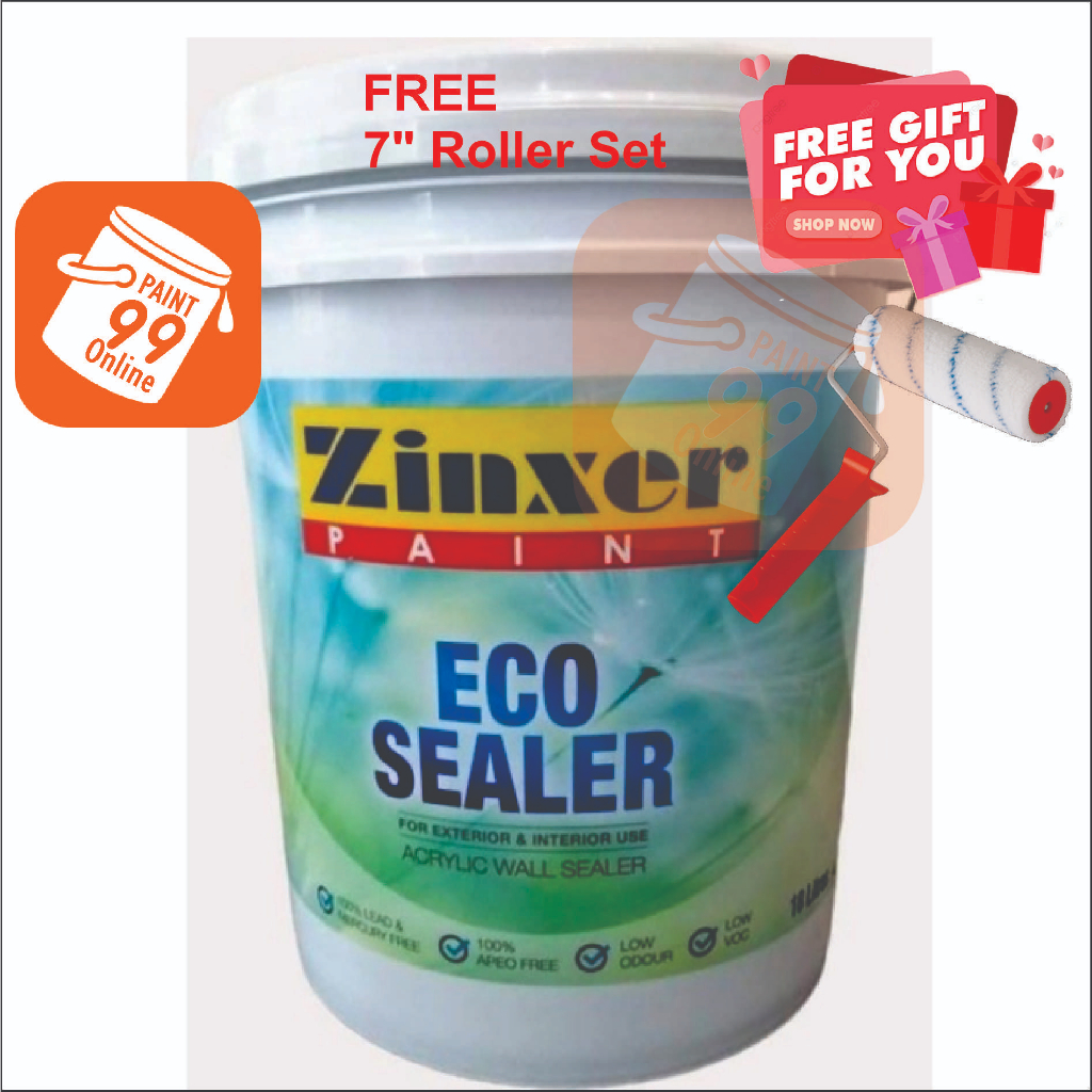 💥 OFFER 💥 Zinxer Paint 5L Eco Sealer White For Interior & Exterior ...