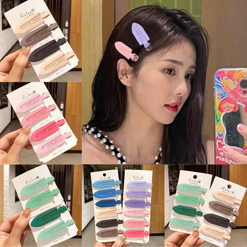 (READY STOCK) Korean Style Traceless Hairpin female side forehead bang ...