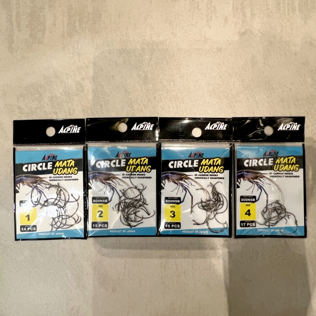 Alpine 800NSB Circle Prawn Hook Mata Udang Galah | Shopee Malaysia
