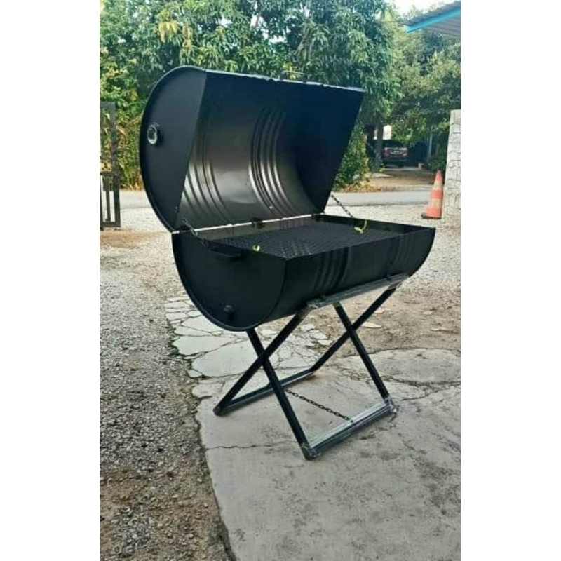 TONG BBQ 200L BERTUTUP (READY STOK) | Shopee Malaysia