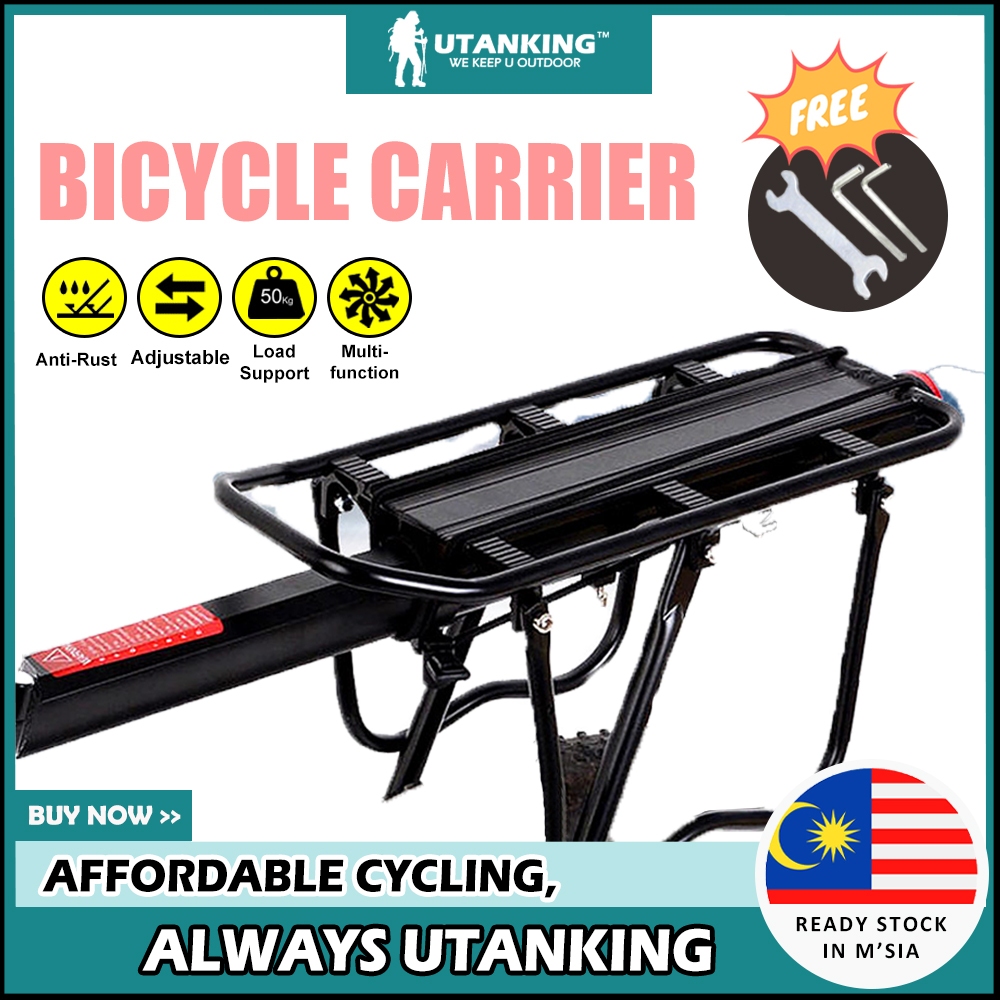 UtanKing™ Universal Bicycle Carrier Aluminum Mountain Bike Rear Seat ...