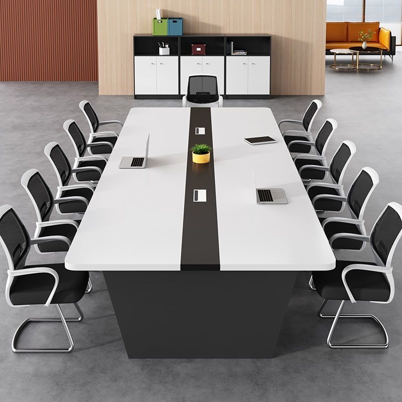 Conference table long table simple modern conference table and chair ...