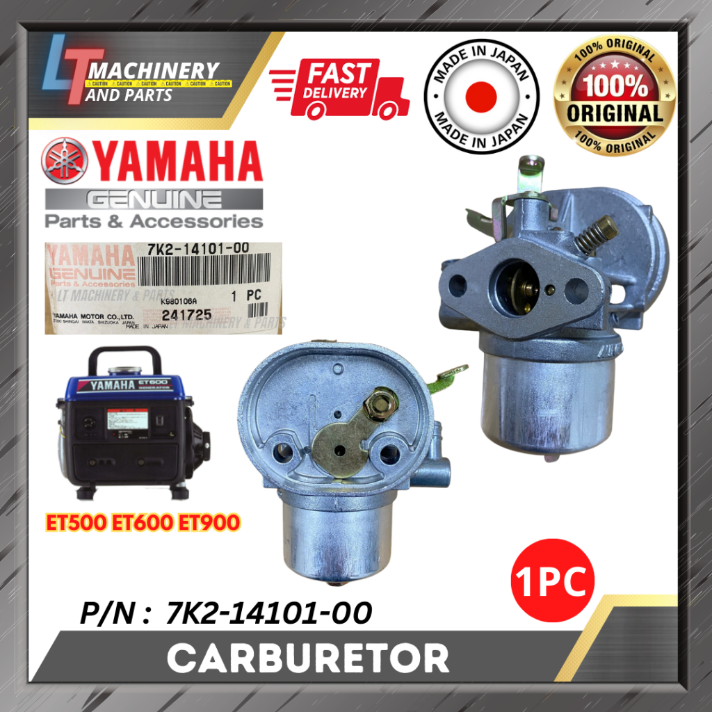 Original YAMAHA ET500 ET600 ET900 Petrol Generator Carburetor 7K2-14101 ...