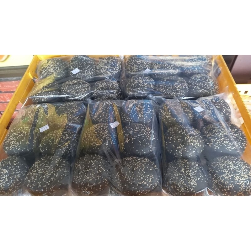 Roti Burger Bijan, Roti Burger Charcoal 1pkt 6biji ,Roti Oblong Bijan ...