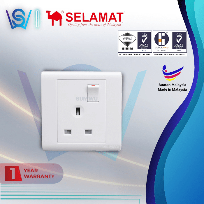 [SIRIM Approved] SELAMAT MS SERIES Wall mounted Switch Socket Outlet ...