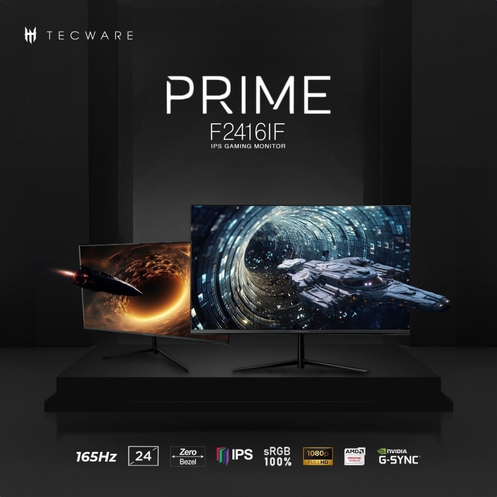 # TECWARE Prime F2416IF Gaming Monitor - 24", FHD, IPS, 165Hz, 1ms, AMD ...