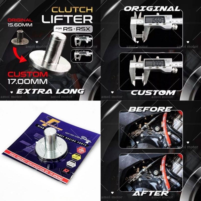 17MM Clutch Lifter Bush Extra Long RS150 RSX150 Racing Clutch Push ...